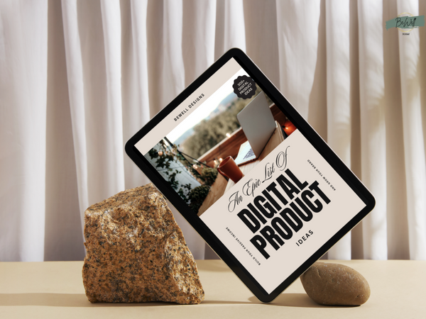 Digital Product Ideas: 300+ Digital Product Guide – Bewell Design