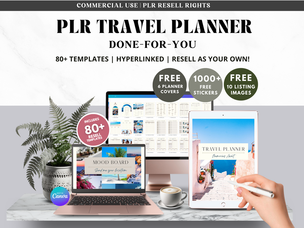 PLR Travel and Vacation Planner – Bewell Design